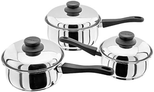 Judge Essentials Stainless Steel Induction 3 Piece Saucepan Pan Set ...