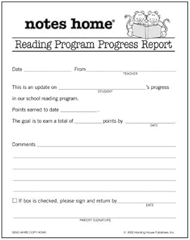 Amazon.com: Reading Progress Report: 50/pkg.: 0633445011616: unknown ...