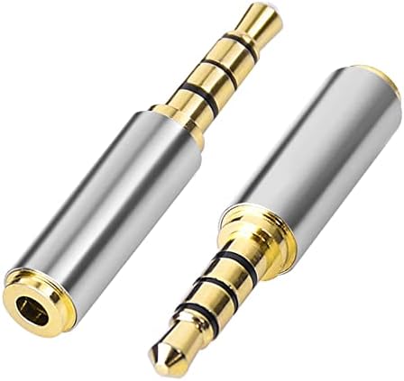 Amazon.com: NETVIP 3.5mm Male to 2.5mm Female Audio Adapter Gold Plated ...