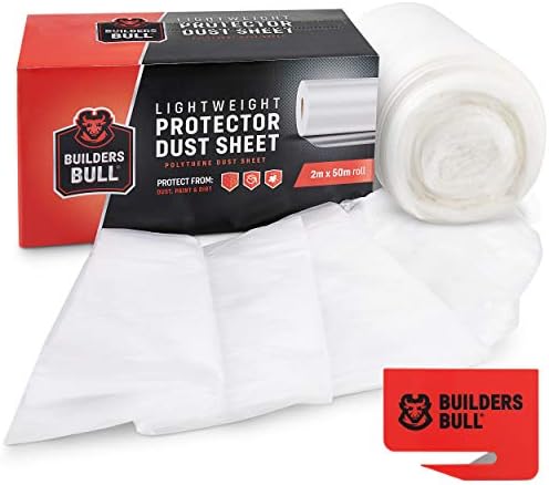PLASTIFIC Waterproof Polythene Sheeting Clear Tarpaulin Dust Sheet Roll ...
