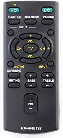Amazon.com: RM-ANU192 Remote Control Replaced for Sony RMANU192 Sound ...