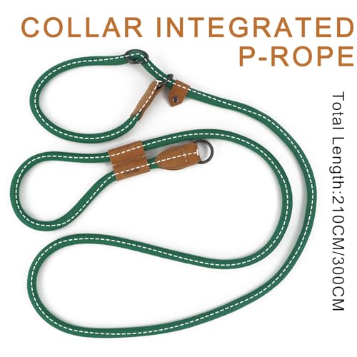 Wolfone Adjustable Handle Hands Free Slip Lead Dog LeadStrong Durable ...