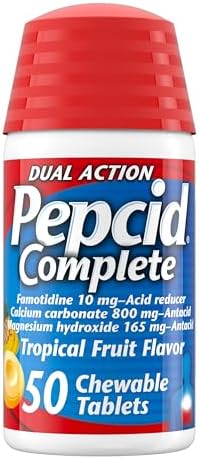 Amazon.com: Pepcid Complete Acid Reducer + Antacid Chewable Tablets ...