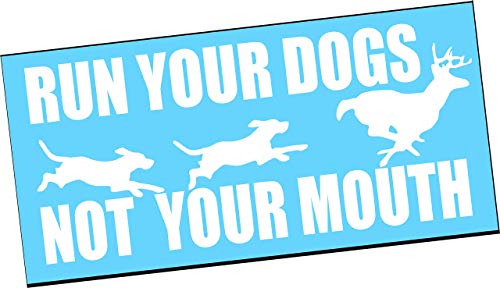 Dogs Running Deer Decal