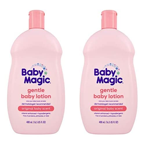 Amazon.com: Baby Magic Gentle Baby Lotion, Vitamins & Aloe, Free of ...