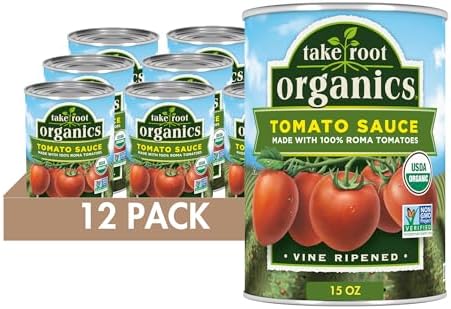 Amazon.com: Take Root Organics Canned Organic Tomato Sauce, 15 oz Can ...