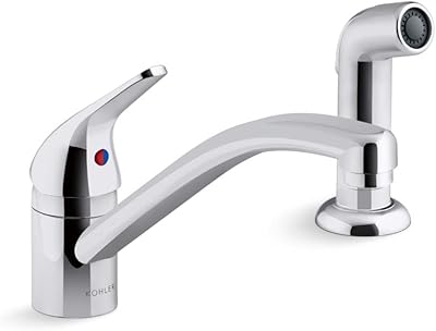 Moen 7425 Chateau One-Handle Low Arc Kitchen Faucet (Chrome), Touch On ...