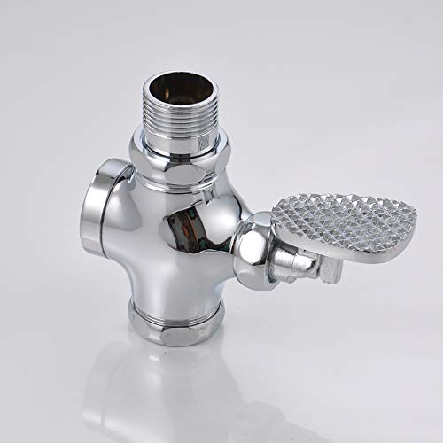 Buy Handaxian Squat toilet foot valve exposed rod pedal flush valve ...