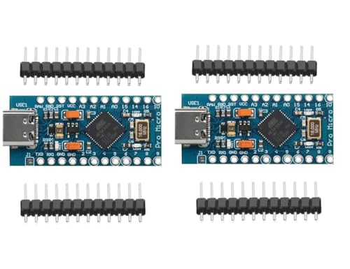 Dubeuyew Pro Micro Module Board With Atmega32u4 5v16mhz Microcontroller For Arduinowith Usb