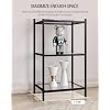 Amazon.com: Hzuaneri Bookcase Bookshelf, Tempered Glass Bookshelves ...