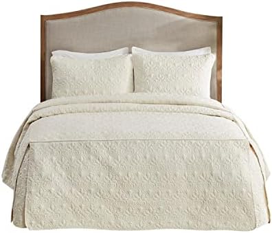 Amazon.com: Madison Park Quebec Split Corner Quilted Bedspread Classic ...