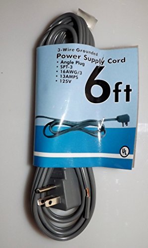 Dishwasher/Garbage Disposal Power Cord 6' - Angle Cap Plug: Amazon.com ...