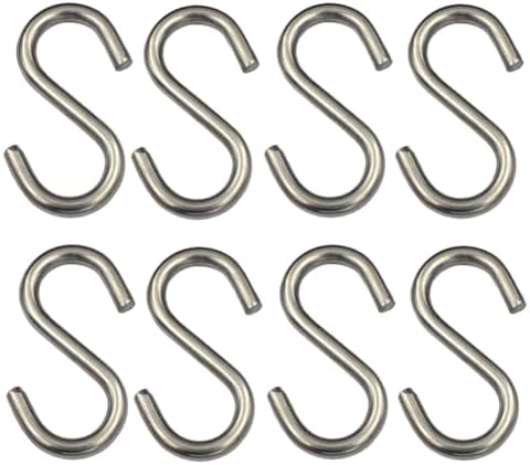 Amazon.com: Hamineler 15 Pack Heavy Duty Stainless Steel S Shaped Hooks ...