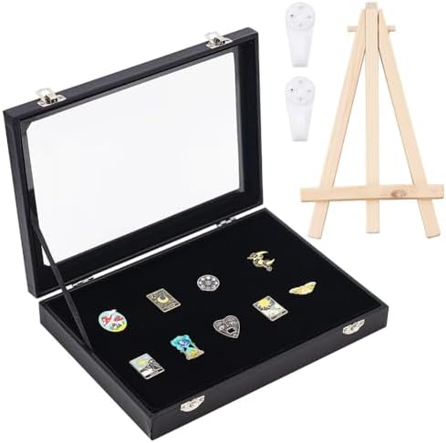Amazon.com: INFUNLY Clear Lid Brooch Pin Display Badge Storage Box ...
