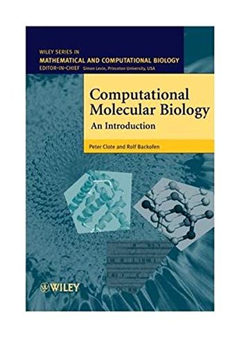 Computational Molecular Biology - an Introduction (E-Book): Peter Clote: 9780470842034: Amazon ...