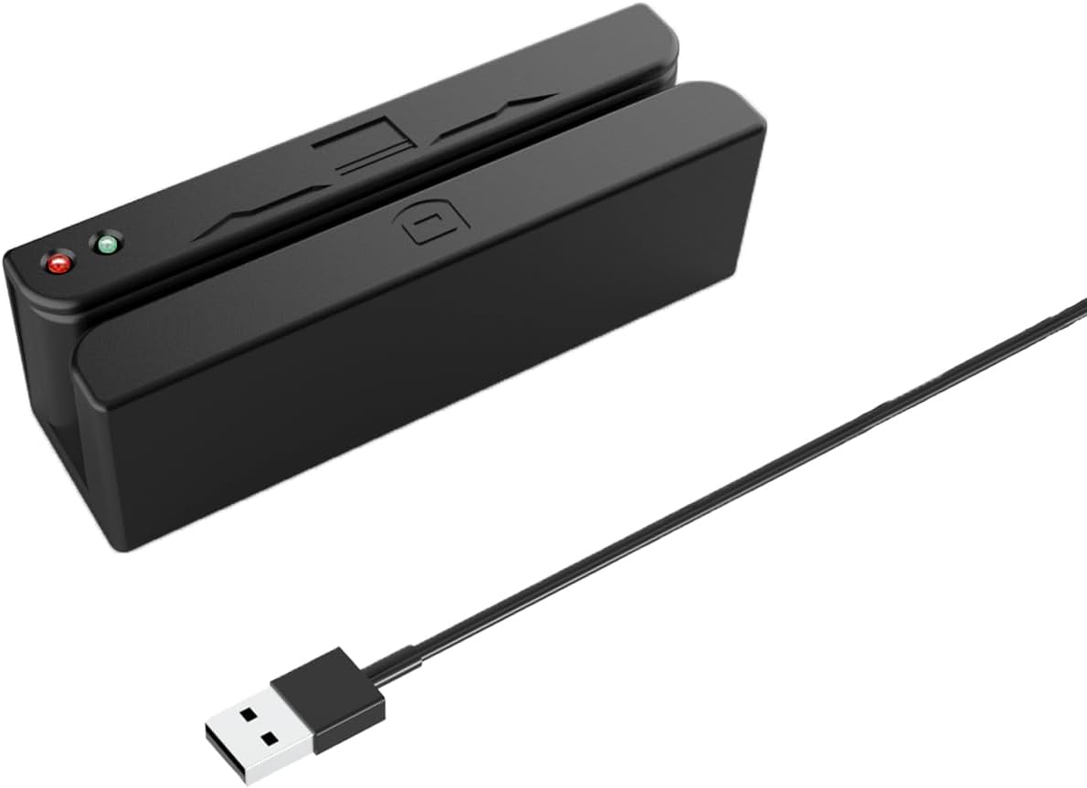 Amazon.com: QICARWOW MSR90U Magnetic Strip Card Reader 3 Track USB POS ...