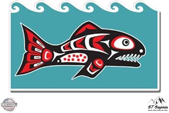 Amazon.com : GT Graphics Express Pacific Northwest Native American Fish ...