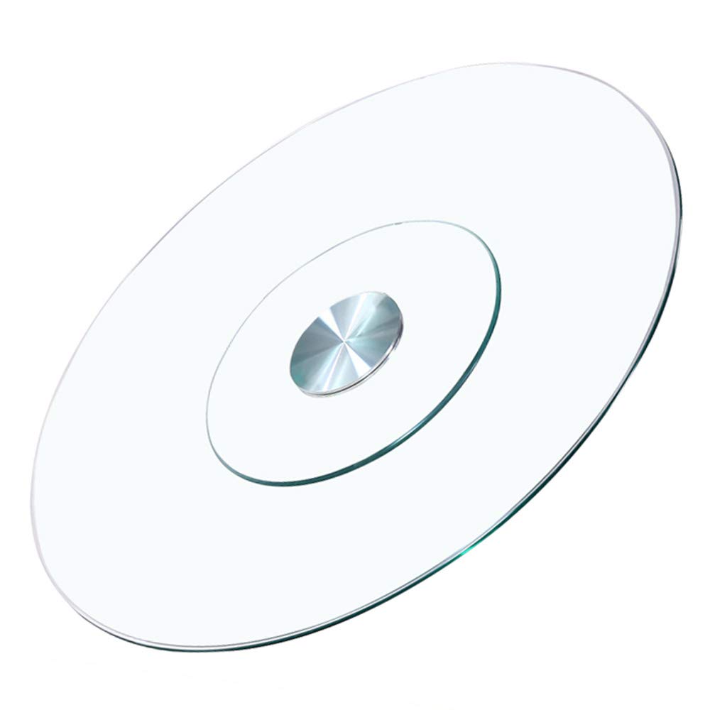 Buy Outech Round Glass Turntable Lazy Susan With Silent Bearings, 60cm ...