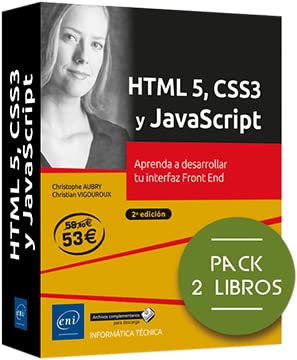 Amazon.fr - HTML5, CSS3 y JavaScript: Pack de 2 libros: Aprenda a desarrollar tu interfaz Front ...