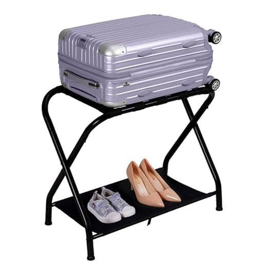 Strong Bearing Sturdy Foldable Metal Suitcase Rack Luggage Rack with ...