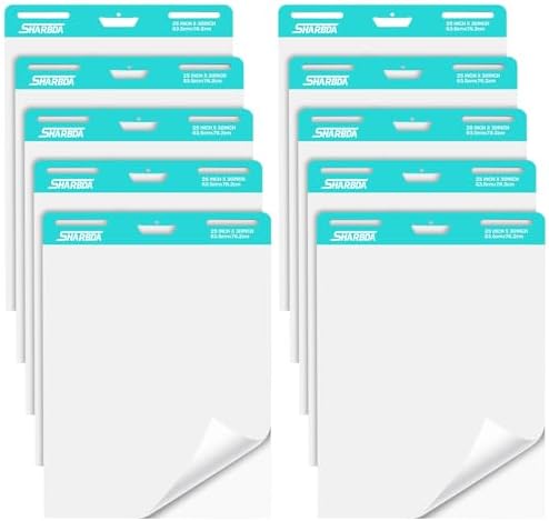 Amazon.com : SHARBDA Sticky Easel Pad, 25 in x 30 in,Flip Chart Paper ...