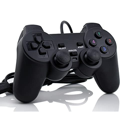 Techworld QHM7468 USB Gamepad with Dual Vibration (Black) : Amazon.in ...