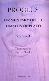 Amazon | Proclus' Commentary on the Timaeus of Plato | Taylor, Thomas ...