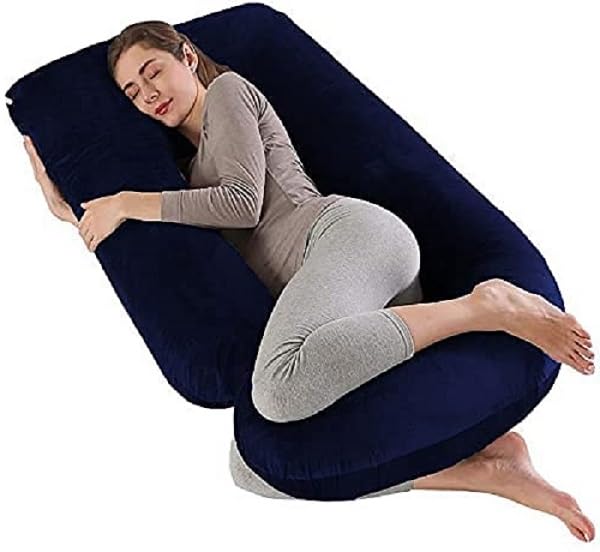 AMCATON 60 Inch Pregnancy Pillow for Sleeping, Extra Large J Shaped ...