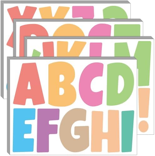Amazon.com : Bemeol Bulletin Board Letters Set 18 Sheets 3 Inch ...