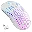 MELOGAGA Wireless Gaming Mouse Honeycomb 2.4G USB Cordless Mouse RGB ...