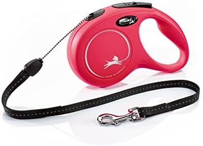 flexi New Classic Cord Retractable Lead Red Small 8m 12kg : Amazon.co ...