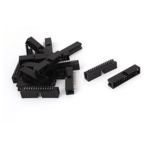 Alcoa Prime20 Pcs 26Pin 2.54mm IDC Socket PCB Box Header Straight Male ...