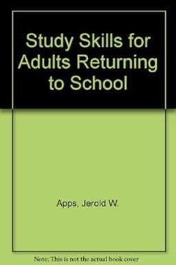 Amazon.com: Study Skills for Adults Returning to School: 9780070021655 ...