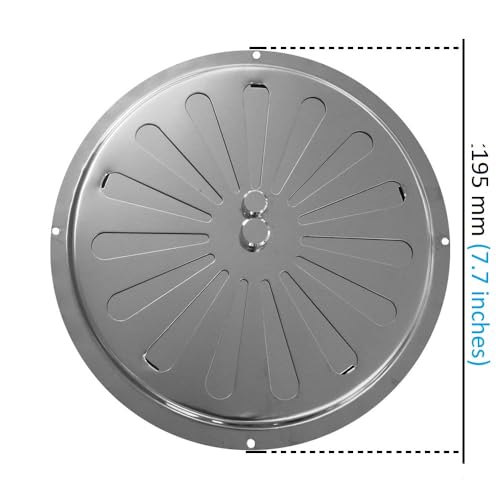 Adjusted Circular Air Vent Grate INOX AISI 316, Stainless Steel ...