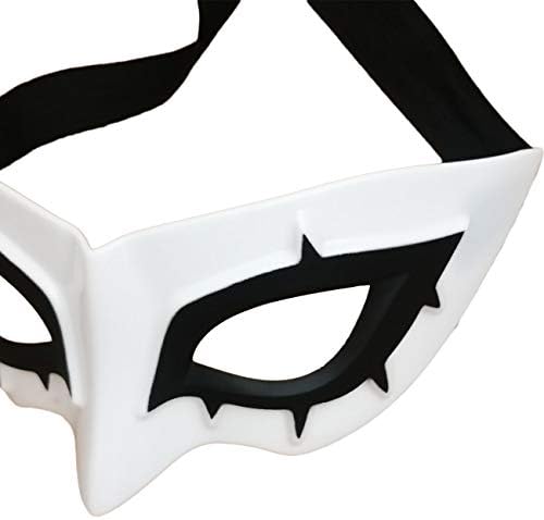 Amazon.com: Marrol Hero Arsène Joker Mask White ABS Half Face Mask ...