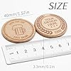 Amazon.com: Shueewago 25Pcs Custom Round Wooden Tokens,Wooden Coins for ...