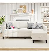 Amazon.com: ZeeFu Convertible Sectional Sofa Couch,Classic 3 Seat L ...