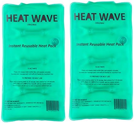 Amazon.com: Made in USA: HEAT WAVE Instant Reusable Heat Packs – 2 ...