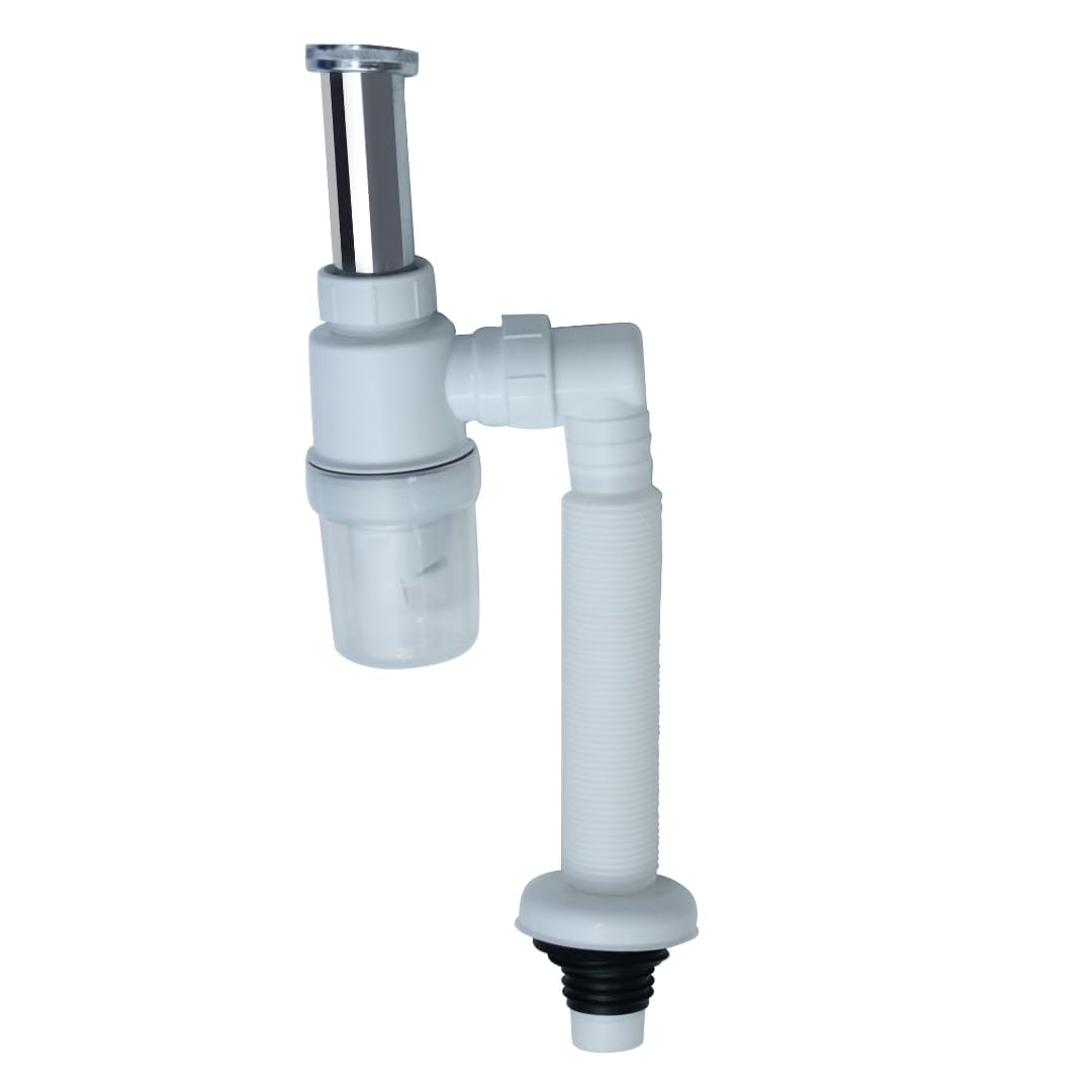 New Ware PVC Bottle Trap With Waste Outlet Pipe for Kitchen Sink-Wash ...