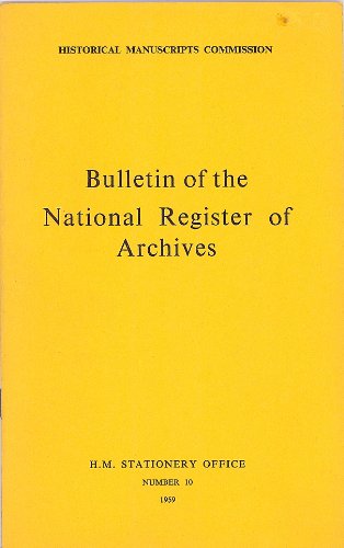 Bulletin of the National Register of Archives: unknown author: Amazon ...