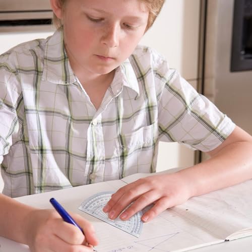 Snapklik.com : 6 Pack Protractor 180 Degrees Protractors Plastic Math ...