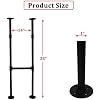 Amazon.com: acylph 38 inch Metal Table Legs H-Shape Furniture Leg with ...