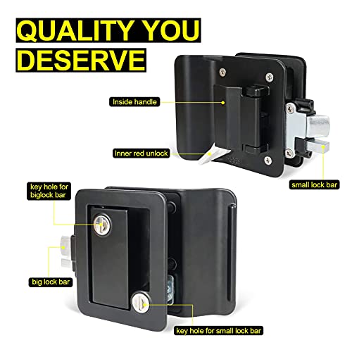 BIGTUR RV Door Latch, 100% Metal RV Door Latch Replacement Kit, RV Door ...