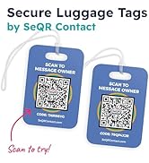 Amazon.com: Smart Luggage Tags | Privacy QR Code Luggage Tag Keeps ...