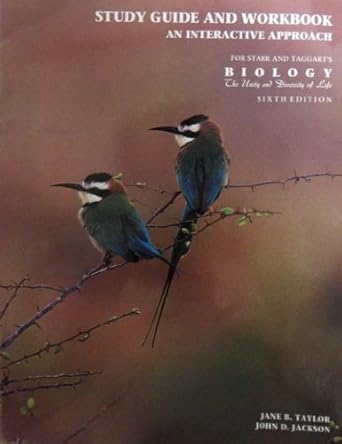 Biology: The Unity and Diversity of Life/Study Guide and Workbook ...