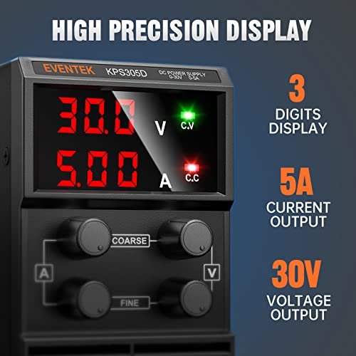 Snapklik.com : DC Power Supply Variable,Eventek Bench Adjustable Power ...