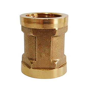 Female Pipe Coupling 1/2" BSPP Brass Fitting BSPP Thread Joiner Adapter ...