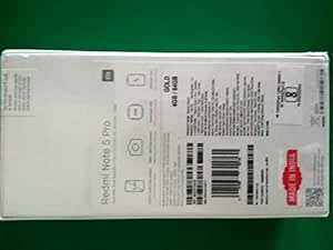 Red me note 5 pro 64 GB 4 GB memory golden brand new sealed pack ...