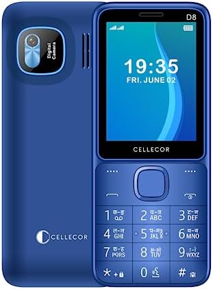 CELLECOR D8 Dual Sim Feature Phone with BIG BATTERY 2750 mAH | BIG ...
