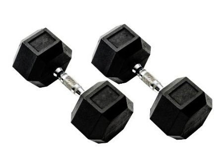 Buy TTC FITNESS Rubber Coated Professional Exercise Hex Dumbbells (Pack ...